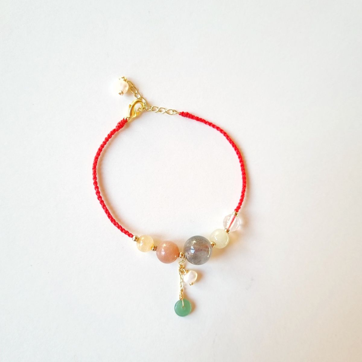 RITO DE LUNA Pulsera de Piedra de Sol y Piedra de Luna | falabella.com
