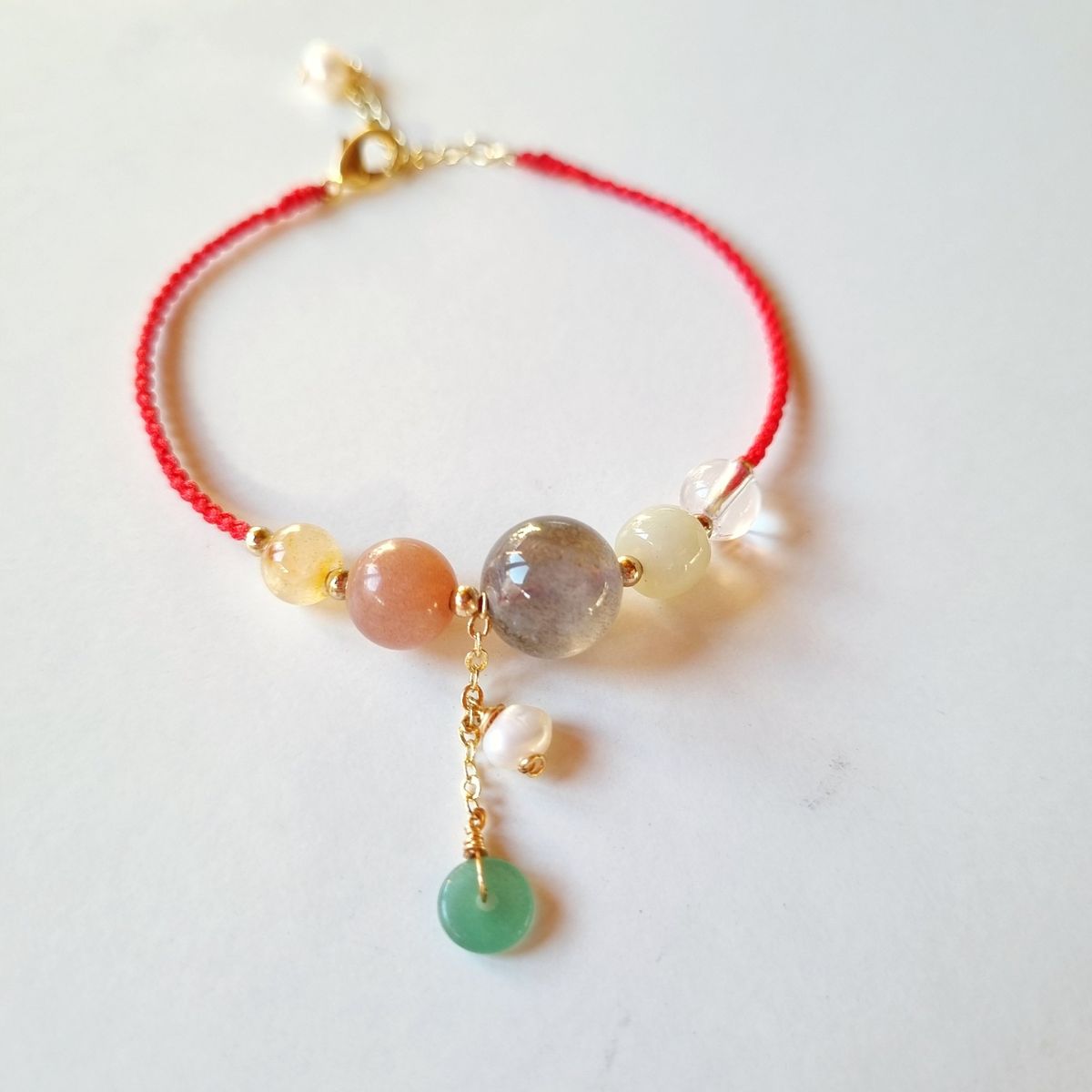 RITO DE LUNA Pulsera de Piedra de Sol y Piedra de Luna | falabella.com