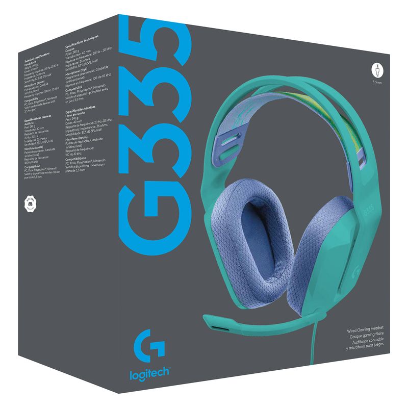 LOGITECH Headset Gamer Logitech G335 Color Menta | falabella.com