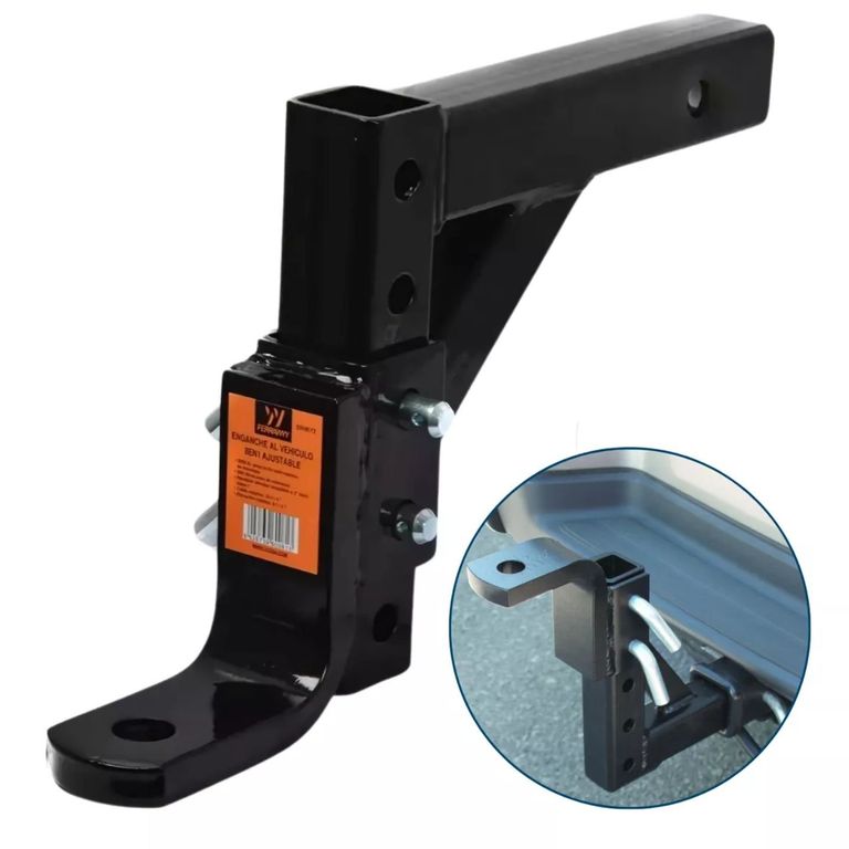 GENERICO Enganche Remolque Carro De Arrastre Regulable a 8 Posiciones ...