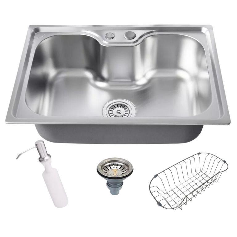 GENERICO Lavaplatos Empotrado 50x40 Lava Plato Acero Inoxidable ...