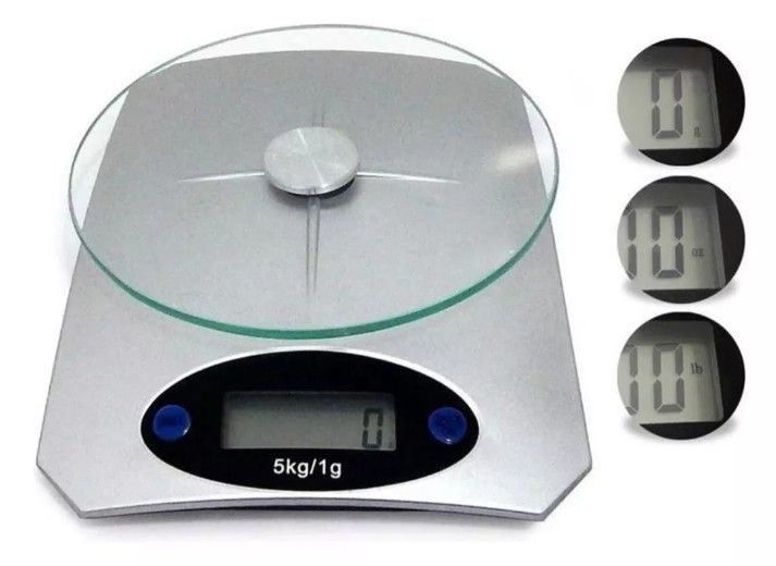 GENERICO Balanza Gramera Báscula Cocina Capacidad 5kg Color Gris ...