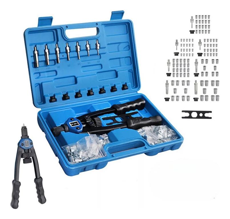 MUNDO MAGIA Kit Remachadora Tuerca Mandril M3-m12 Remache Ciego 110pc ...