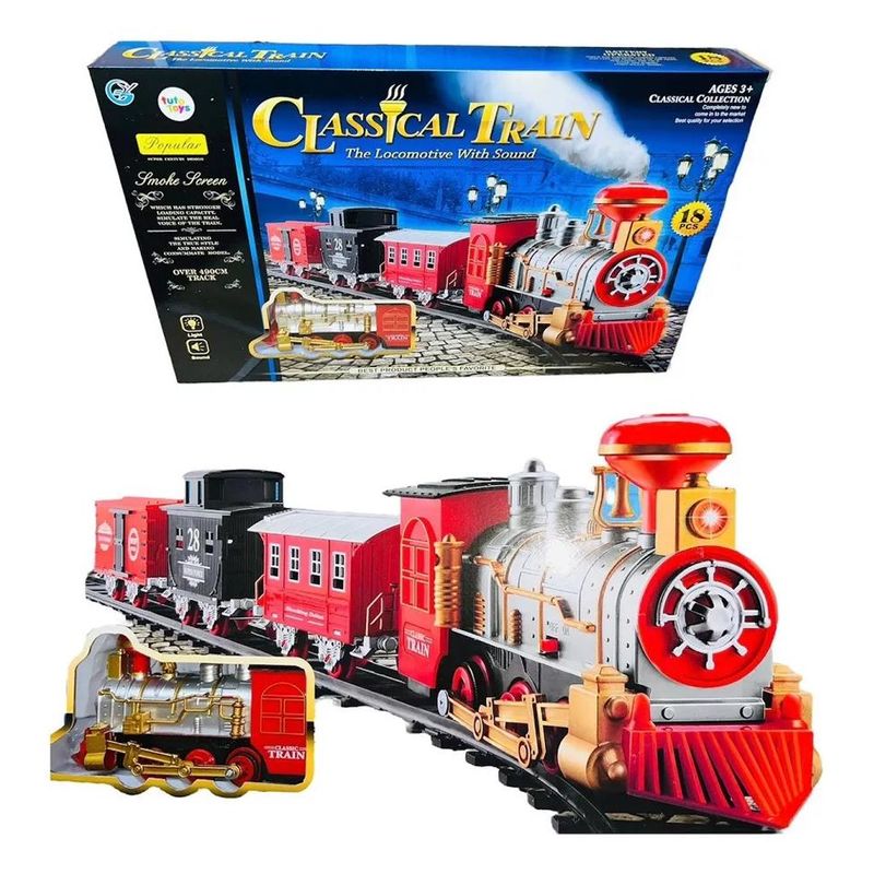 GENERICO Tren Juguete Clásico con Sonidos y Luces para Diversión | falabella.com