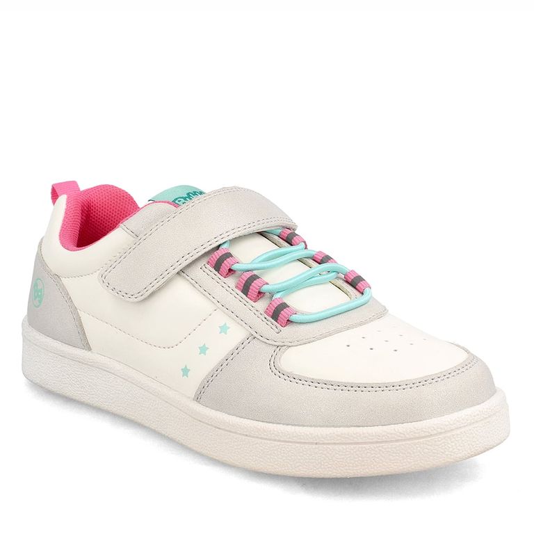 BUBBLE GUMMERS Zapatilla Niña Bubblegummers Clavel Blanco-Gris ...