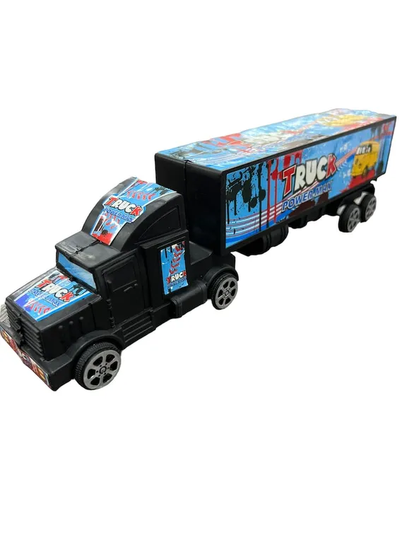 Juguete Camion Trailer Furgon Friccion - Azul | Sodimac Chile