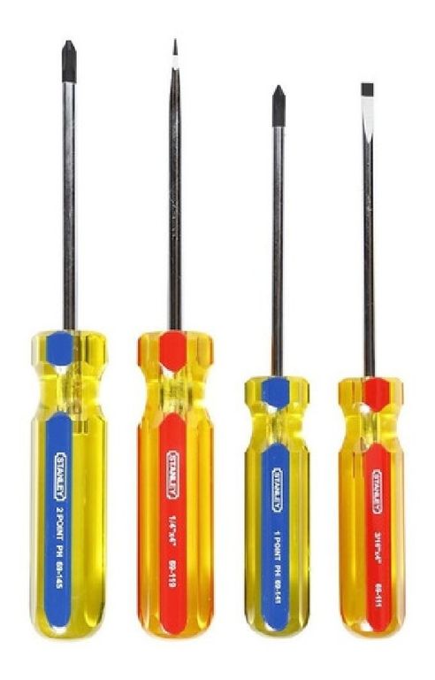 STANLEY Set 4 Destornilladores Pro Paleta Y Cruz Stanley Stht69169 ...
