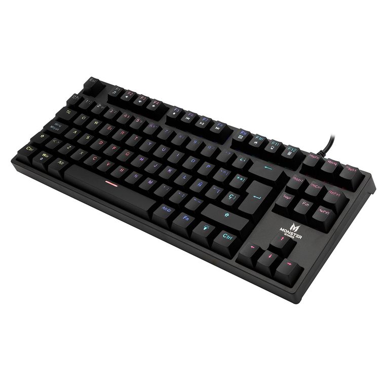 MONSTER GAMES TECLADO MECANICO GAMER MONSTER PUNISHER OPEN BOX ...