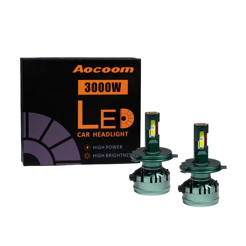 GENERICO Kit Turbo Led H4 50000lm 6000k 3000w Resistencia Ip67 ...