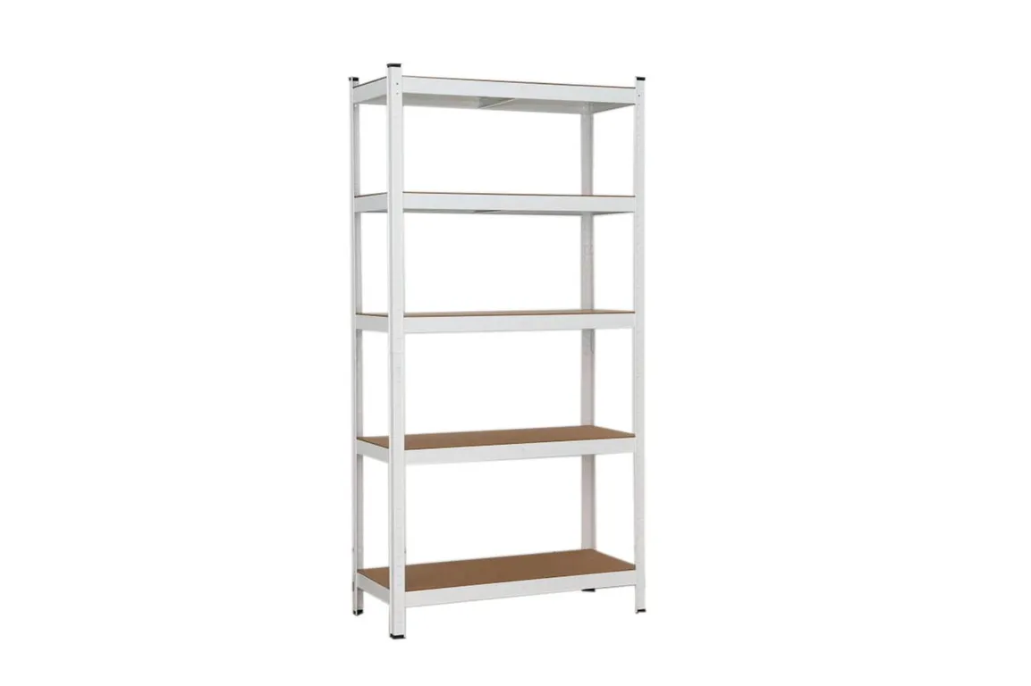 Estante Rack Acero 5 Niveles Blanco 90x40x180cm Airhouse | Sodimac ...