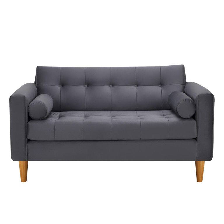 BODEVIR Sofa Retro 2C Felpa 04 Gris | falabella.com