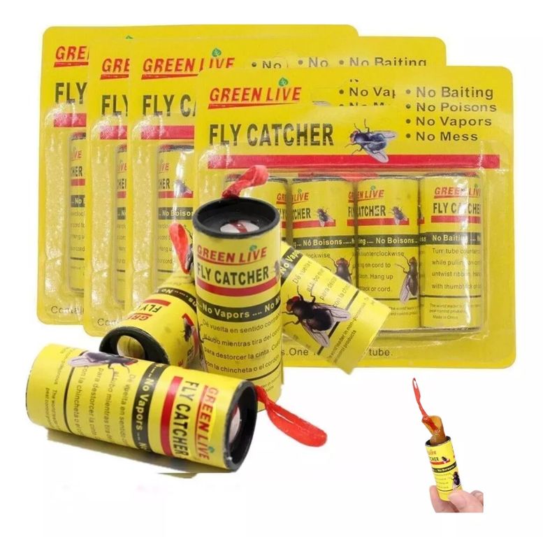 GENERICO Atrapa Moscas Pegamento Mata Insectos Repelente Adhesivo ...