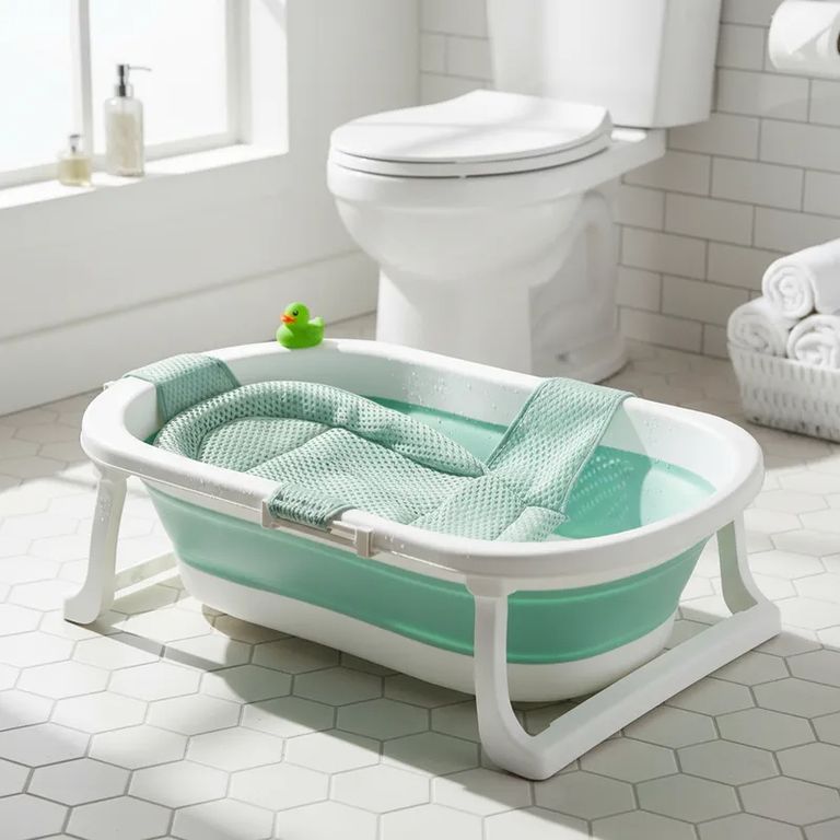 BEBESIT Bañera Jelly con Hamaca Verde Bebesit | falabella.com