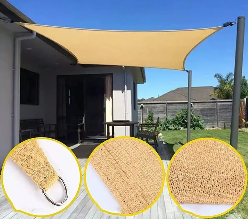 GENERICO Toldo Vela Sombra Rectangular 35x5 Beige | falabella.com