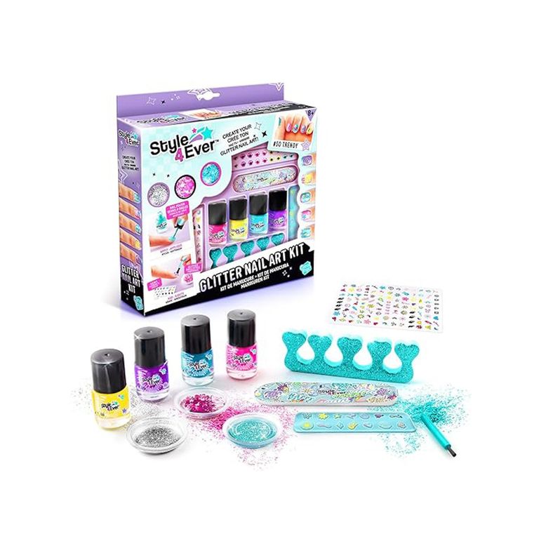 CANAL TOYS Glitter Nail Art Kit - Style 4ever - Set Para Uñas ...
