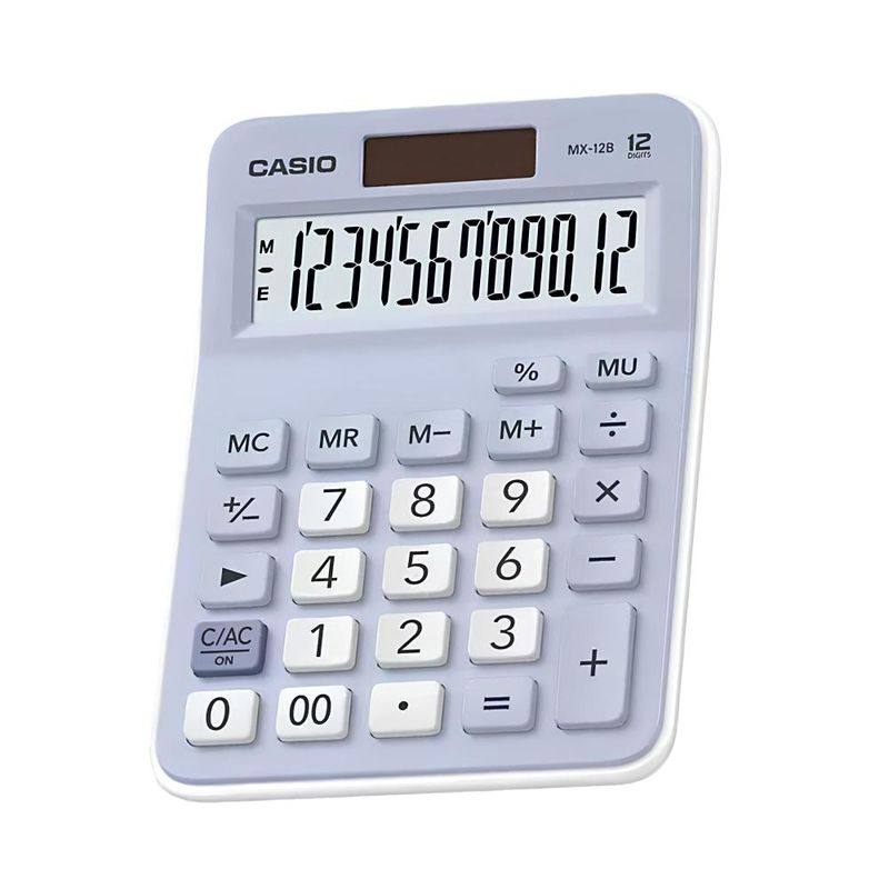 CASIO Calculadora Mx-12b-Lb Escritorio - Azul | falabella.com
