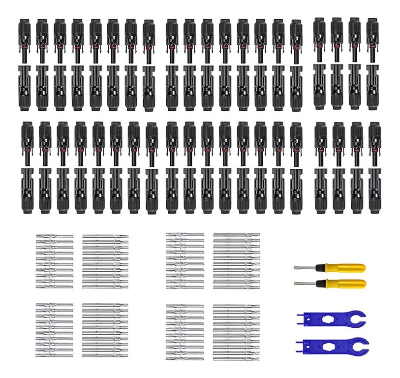 TNAKIEX Conector Panel Solar Fotovoltaico Mc4 Macho Y Hembra 40pares ...