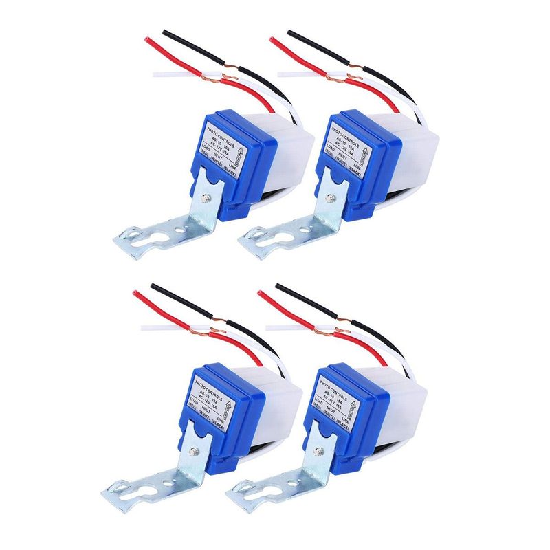 BITART Pack 4 Fotocelda Sensor Luz Encendido Focos Lampara 220v 10a ...