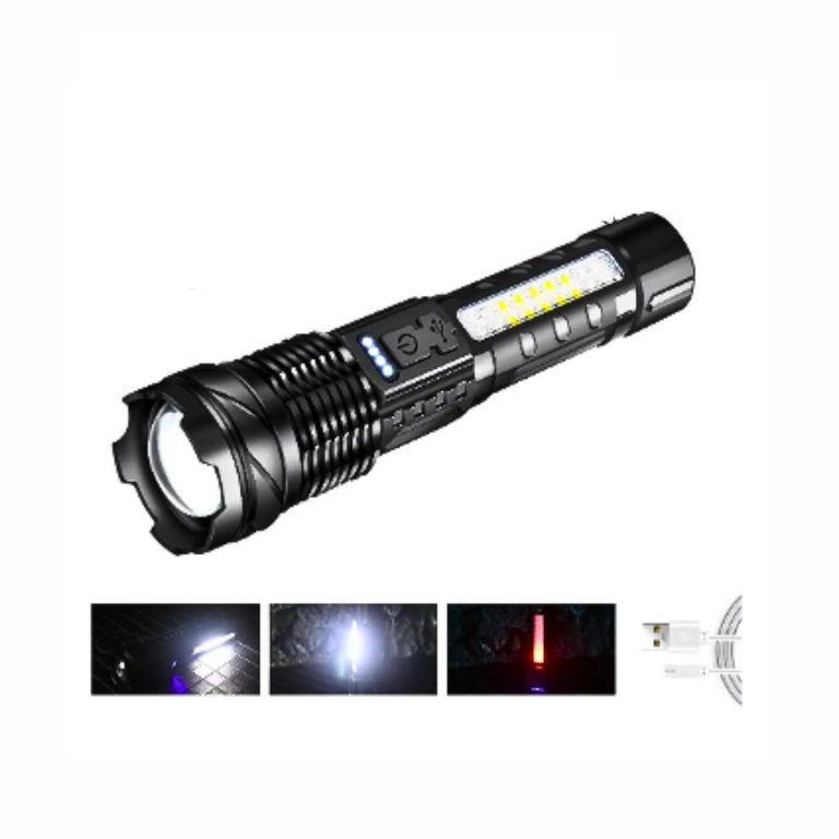 Linterna De Mano Luz Led Con Zoom Recargable 3000m | Sodimac Chile