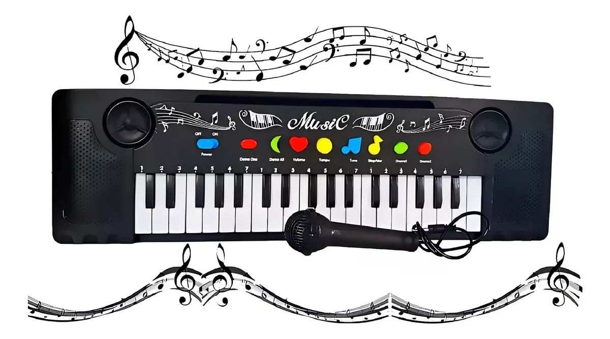 GENERICO Organo Musical Infantil Piano Para Niños Micrófono Teclas ...