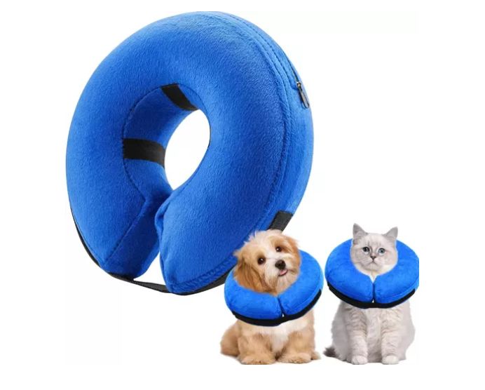 GENERICO Collar Inflable Isabelino Anti Mordida Perros Gatos ...