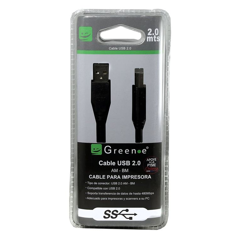 GREEN E Cable Impresora de 2 Metros | falabella.com