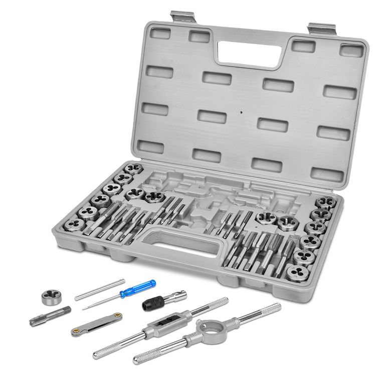 Set De Machuelos Y Terraja Métrico De Acero M3-m12 40pzs | Sodimac ...