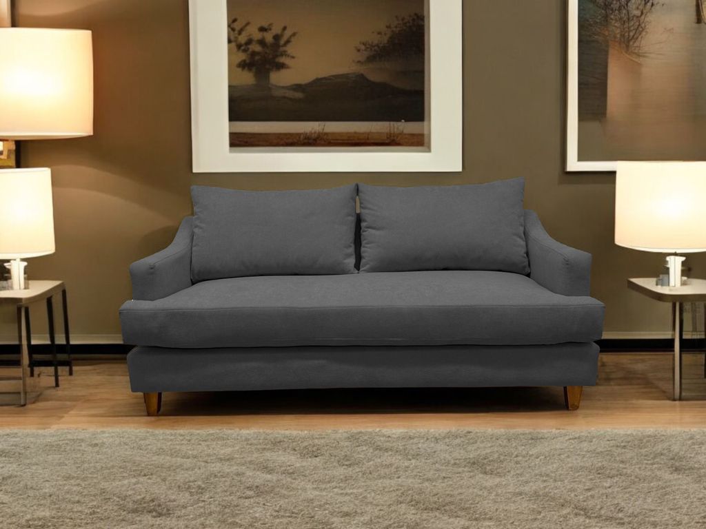 SOFAS HOME SOFÁ MISTRAL CHENILLE GRAFITO 3 CUERPOS | falabella.com