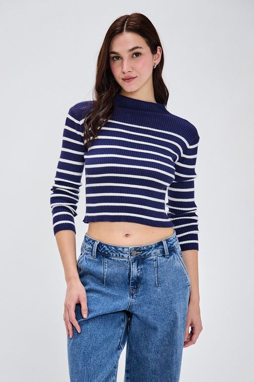 IO Sweater Azul Marino Mujer Io | Falabella Chile