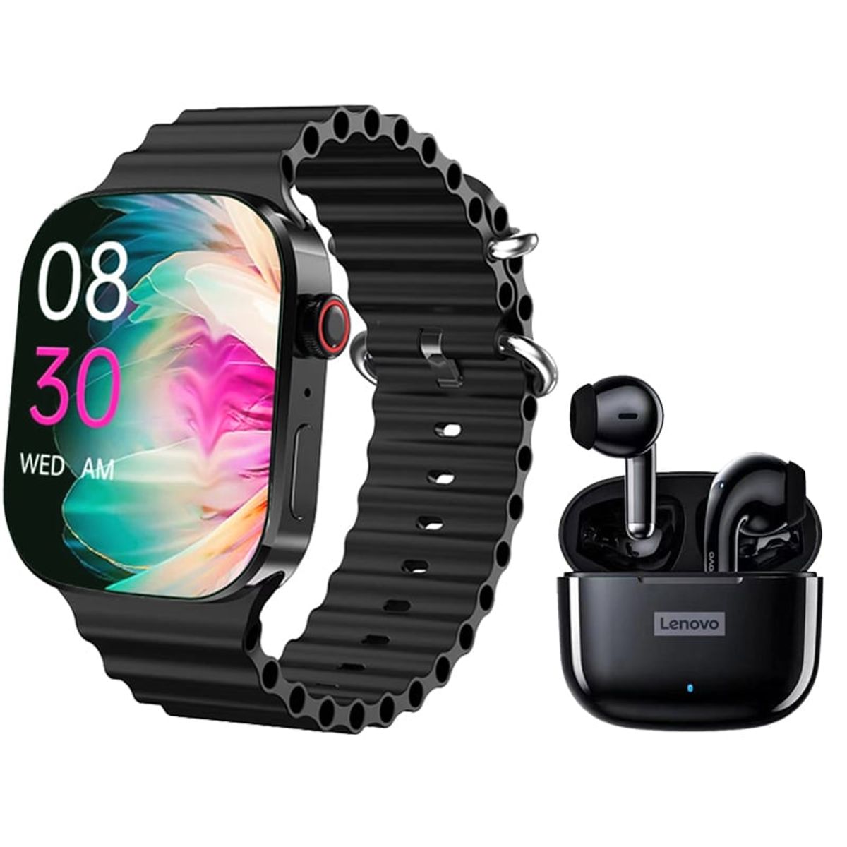 LENOVO Audífonos Bluetooth Lenovo LP40 Pro y Smartwatch I9 Pro Max 2 ...