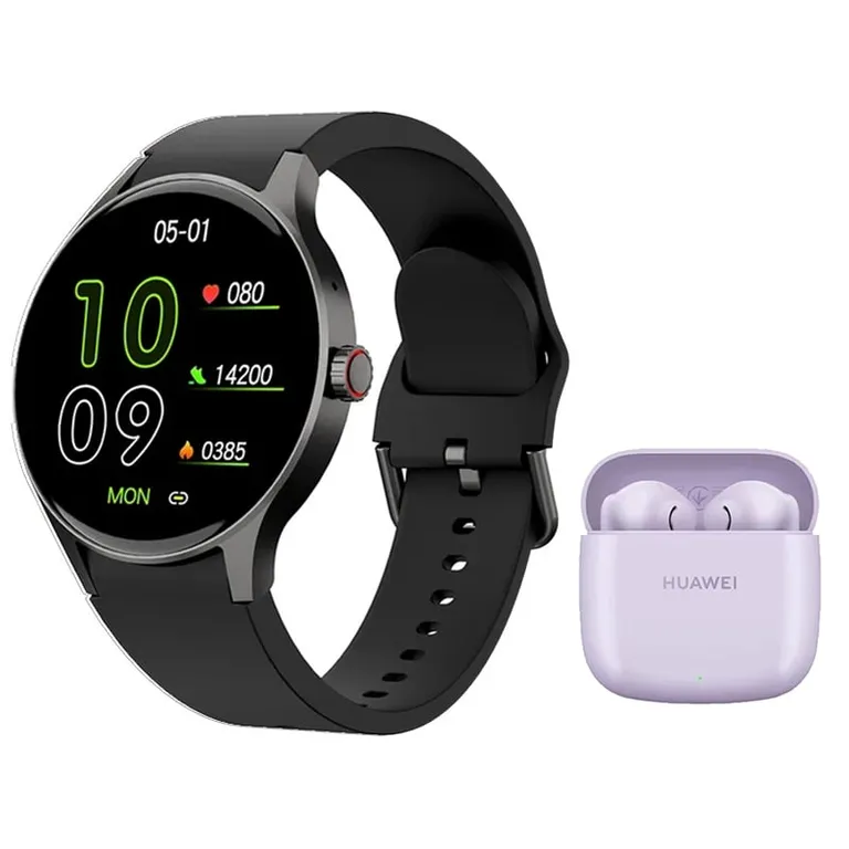 HUAWEI Audífonos Huawei Freebuds Se 2-Morado y Reloj Inteligente Y80-B ...