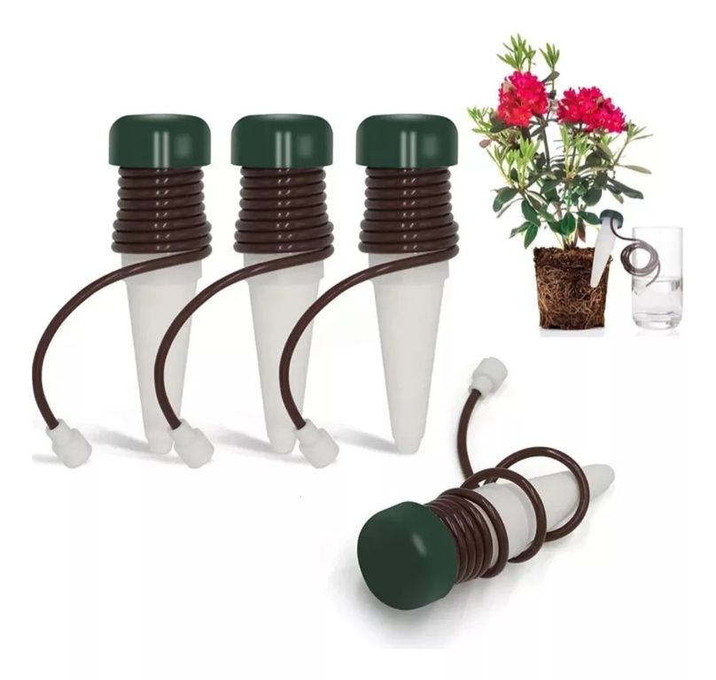 GENERICO Pack 4 Regadores Automáticos Riego Goteo Plantas Macetero ...