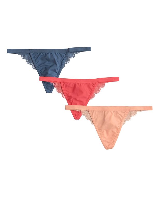 LEONISA Pack x 3 colaless descaderados con encaje 12803X3 Surtido ...