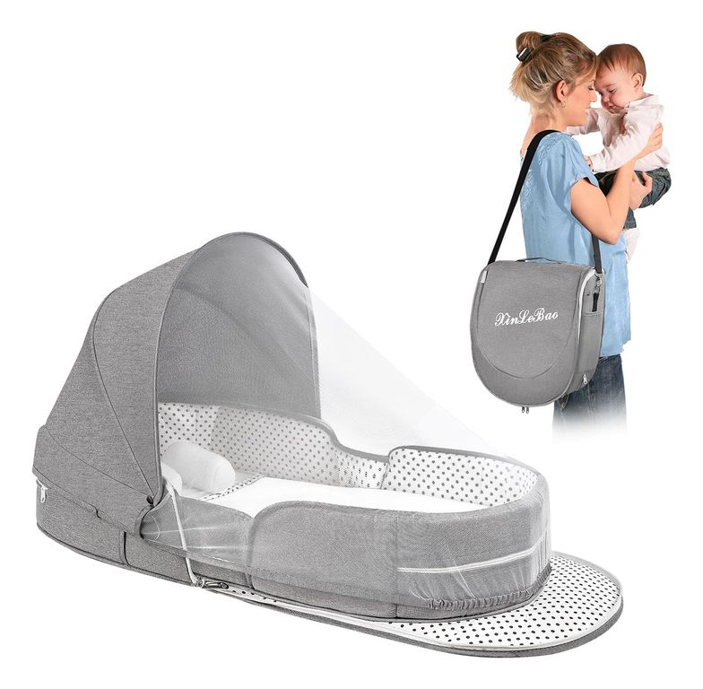 Moisés De Viaje Portátil Para Bebé Plegable Con Mosquitera | Sodimac Chile