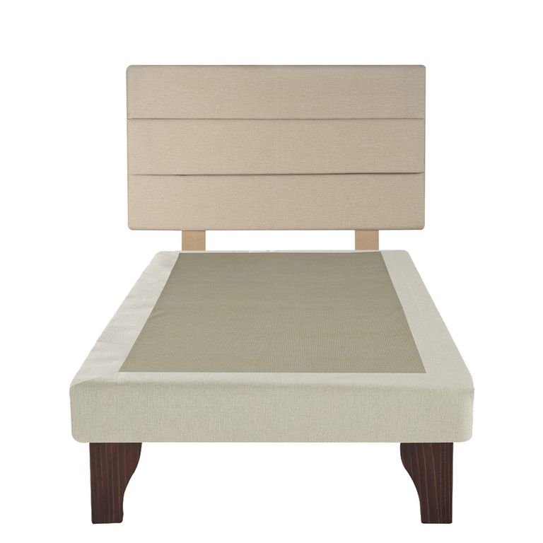 GAEX BASE CON RESPALDO 1 PLAZA 90X200 CM | Falabella Chile