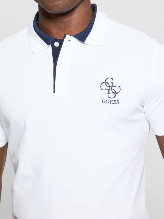 GUESS Polera Lyle Ss Polo Blanco Guess | falabella.com