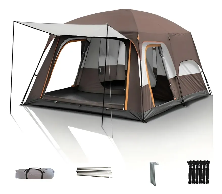 Carpa Instant Acampada Amplia Para 8-12 Personas Double Capa | Sodimac ...