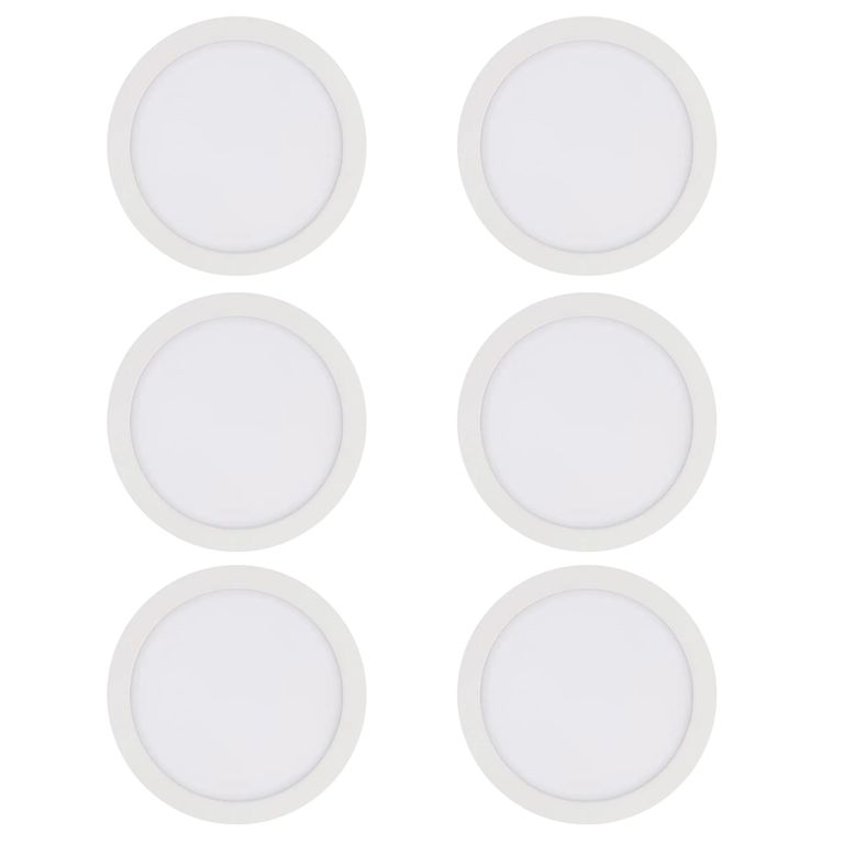 6 Focos Panel Led 24W Redondo Sobrepuesto 4000k Luz Neutra | Sodimac Chile