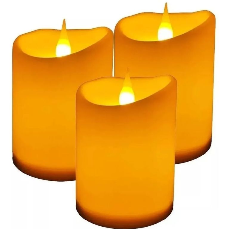 Set 3 Velas Led Decorativas con Control Remoto | Sodimac Chile