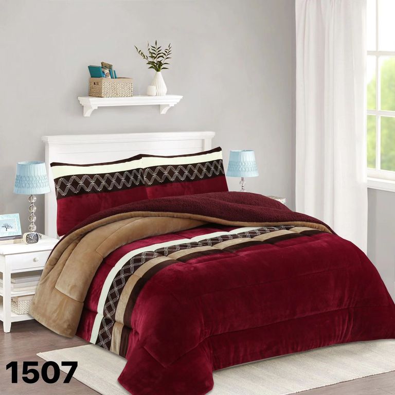 GENERICO Cobertor Chiporro Invierno 1.5 Plazas - Café Guinda M1507 ...