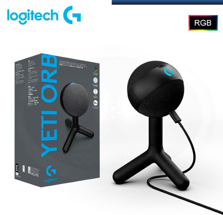 Micrófono Streaming - Logitech Yeti Orb Condensador - RGB - USB ...