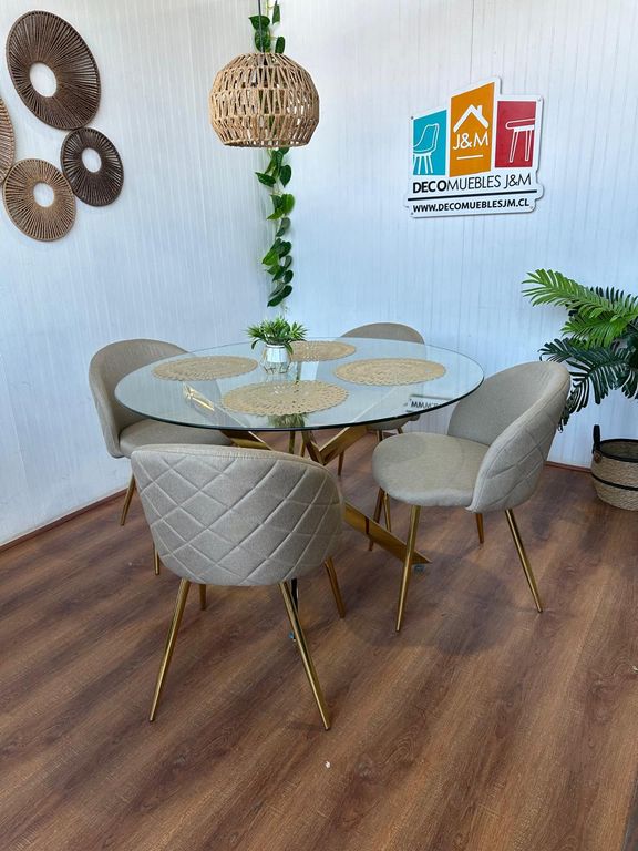 GENERICO Comedor elite lino gold Beige | falabella.com