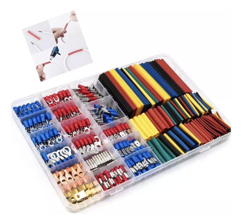 Kit de Terminales y Tubos Termoretráctiles para Conexiones Eléctricas ...