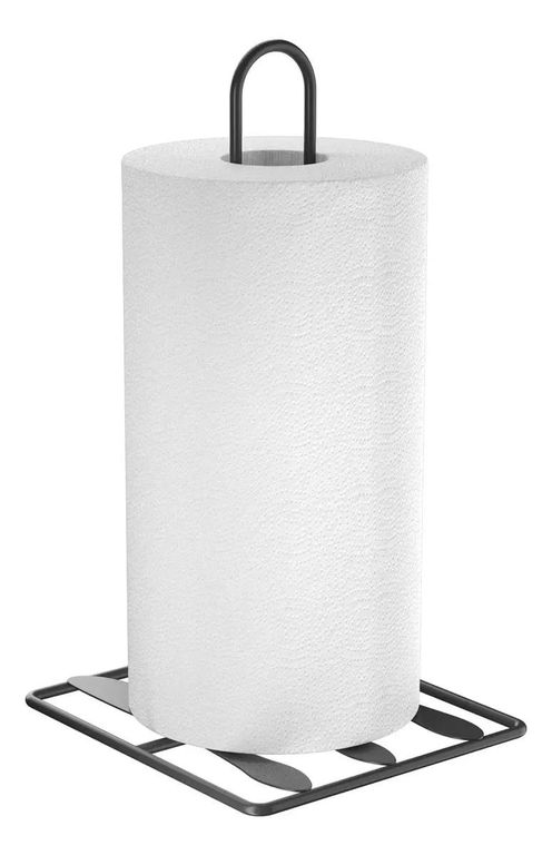 Porta Toalla Rollo de Papel Absorbente Acero Negro | Sodimac Chile