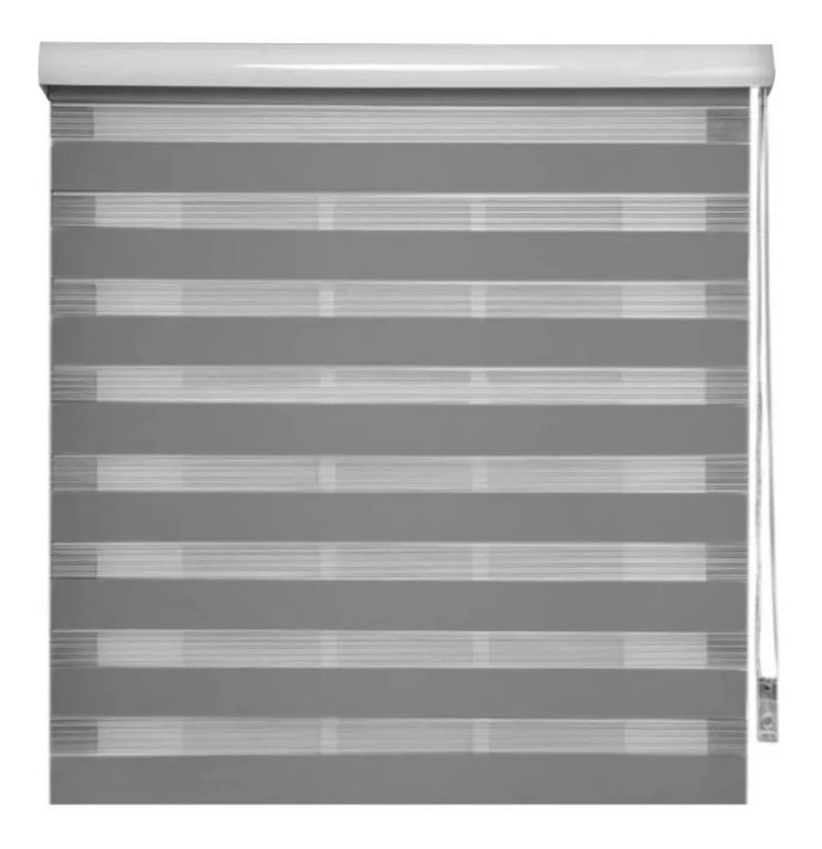 Cortinas Roller Duo Zebra Dia Y Noche Ancho 200x200 GRIS | Sodimac Chile