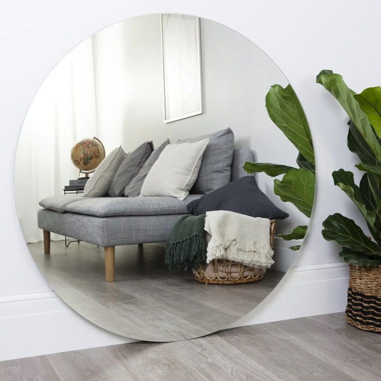 GENERICO Espejo Redondo 100CM Sin Marco Taller Sin Fronteras ...