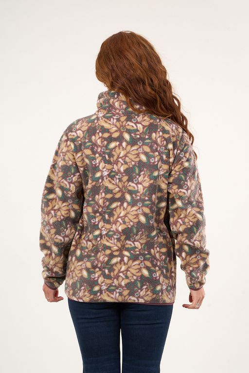 POLEMIC Poleron polar full print look sherpa Ciruela mujer Polemic ...