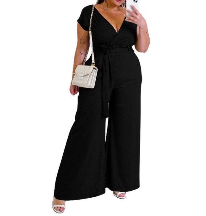 UNIK'S Enterito Palazzo Ana Plus size Color Negro | falabella.com