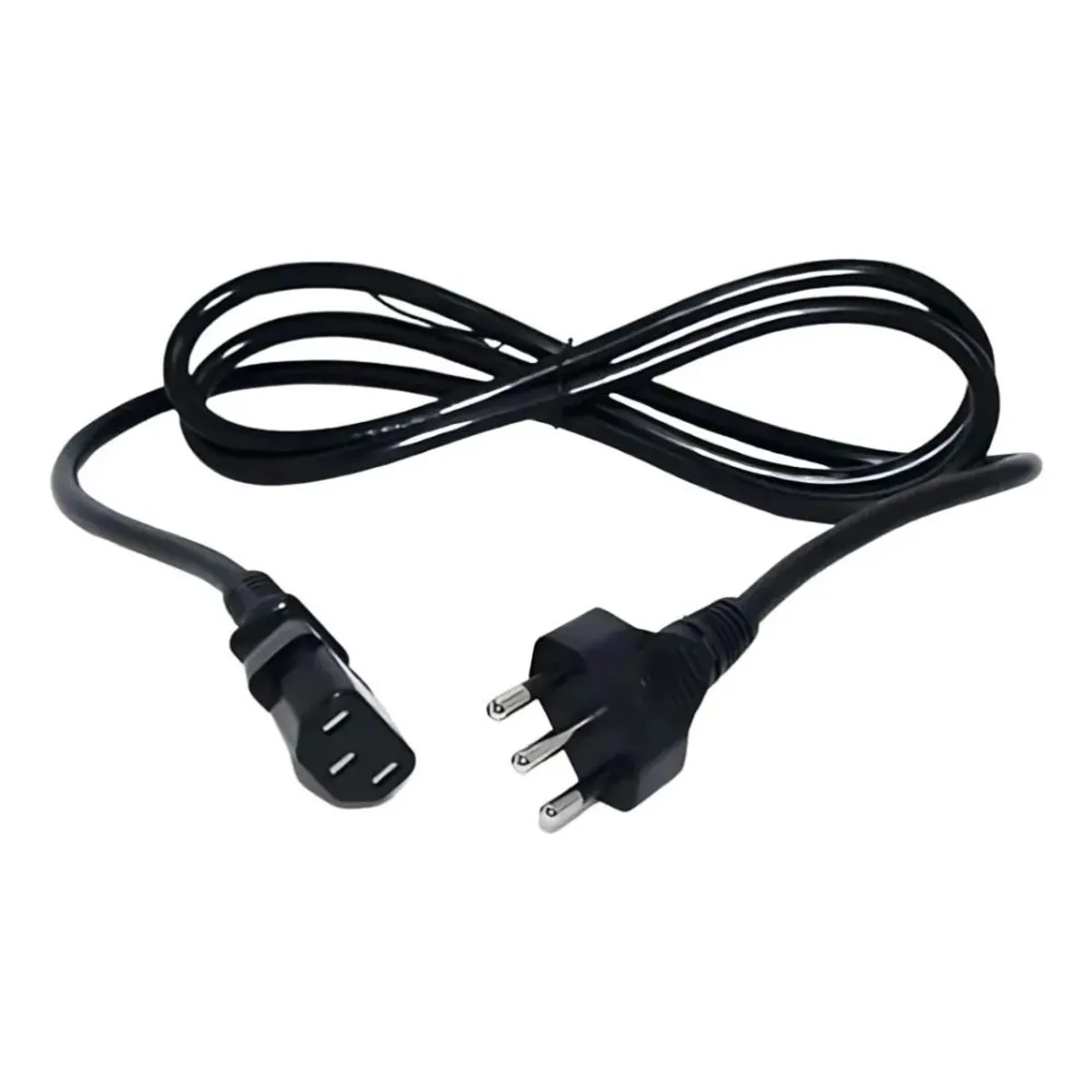 GENERICO Cable Fuente Poder Pc Conector Hembra De 3 Contactos 1.5 Mt ...