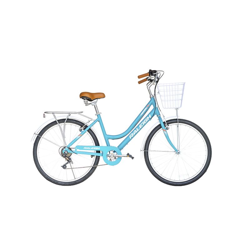 Bicicleta Raleigh Fiore Aro 26 Mujer 6v. Celeste | Sodimac Chile